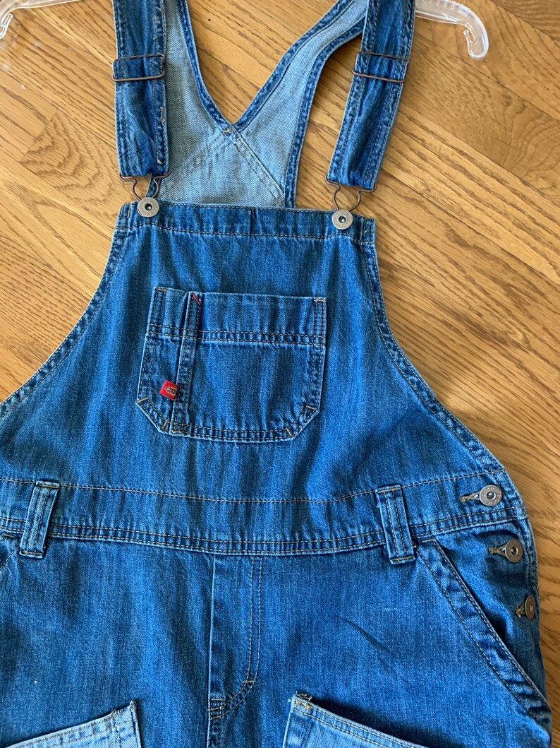 Medium Denim Overalls With Faded Denim Patches and Extra Pockets. - Etsy