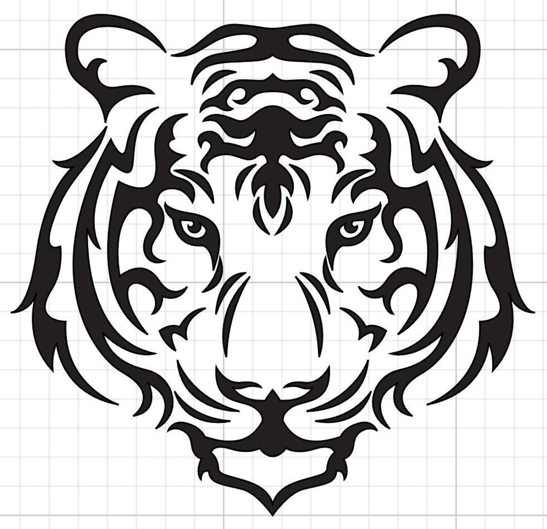 Tiger Vinyl Decal - Etsy