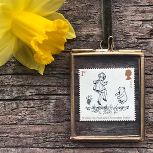 Winnie the Pooh and Christopher Robin Collectible Postage Stamp ...