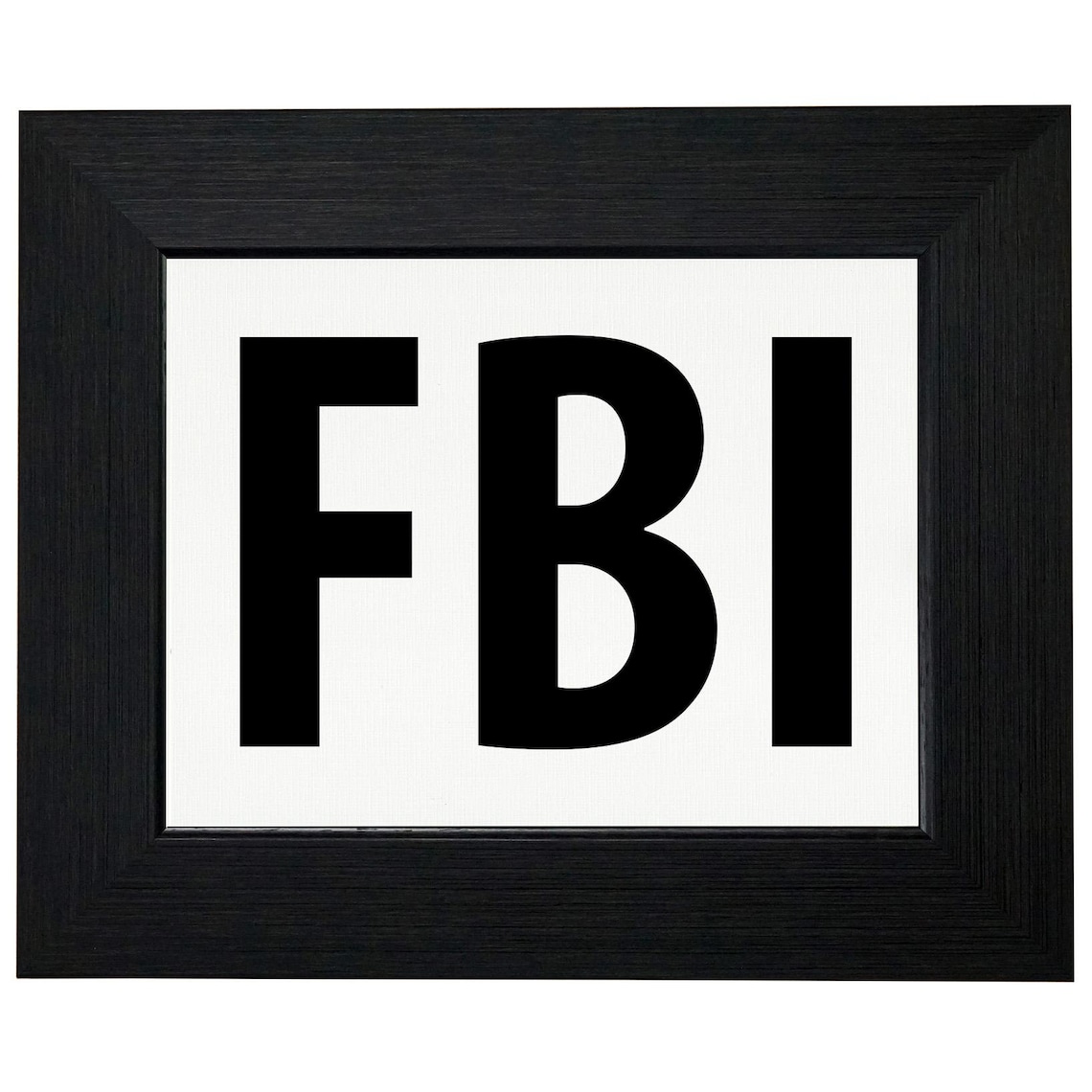 Trendy FBI Large Font Graphic Design Shirt Pillow Frame and | Etsy