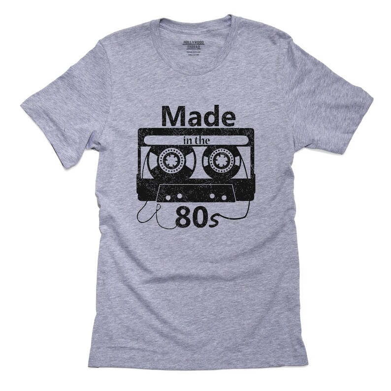 Made In The 80s With Large Cassette Tape Graphic Shirt Etsy