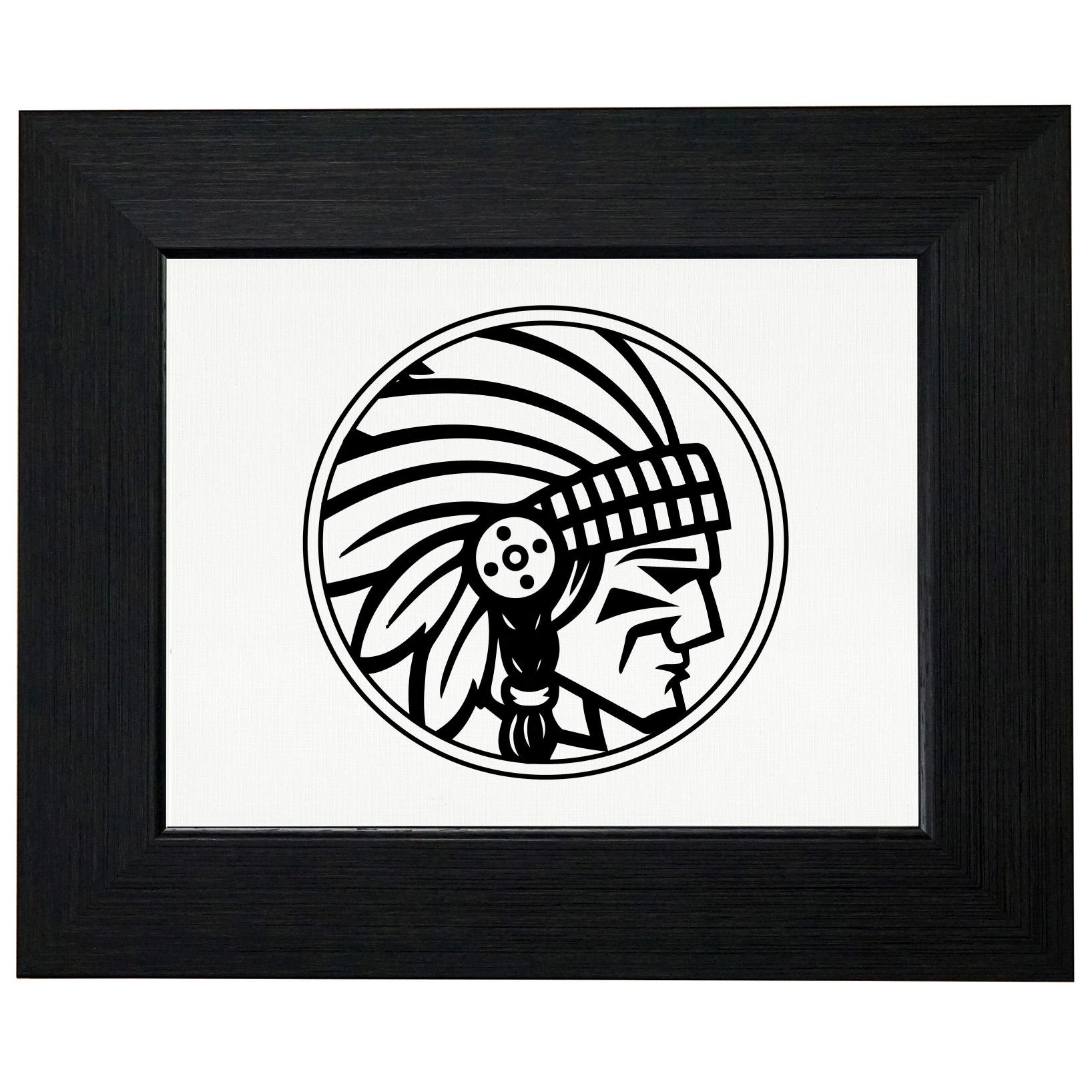 Native American Indian Iconic Chief Graphic Design Shirt | Etsy