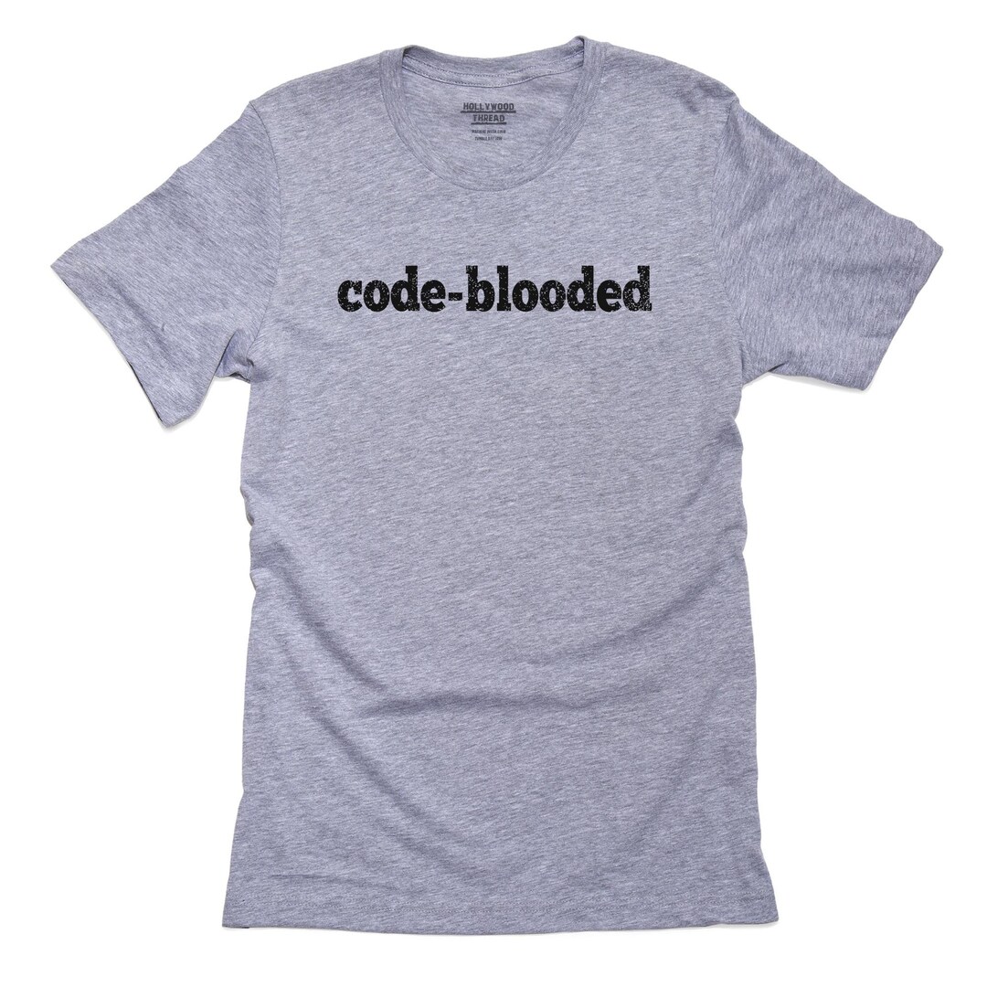 Code-blooded Hilarious Programmer Graphic Shirt Pillow or - Etsy