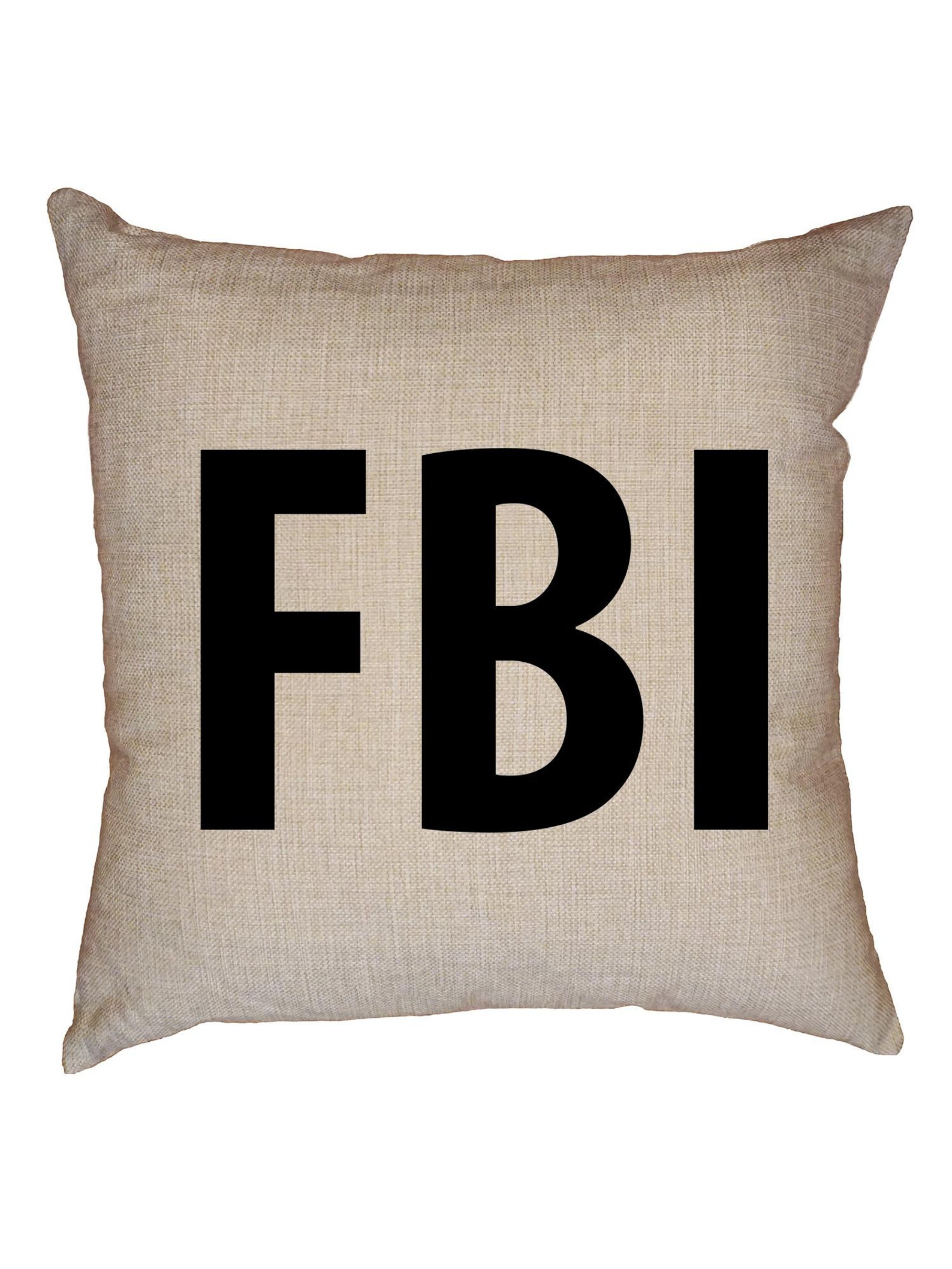 Trendy FBI Large Font Graphic Design Shirt Pillow or Towel - Etsy