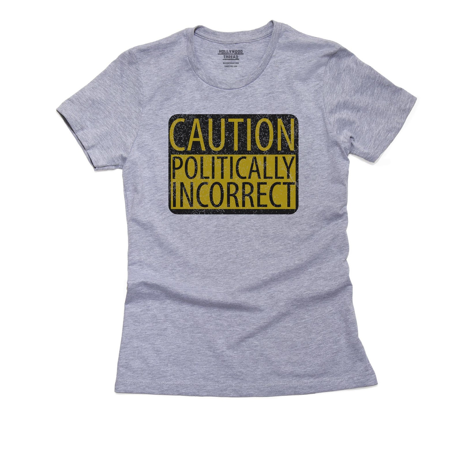 Caution Sign Politically Incorrect Funny Yellow Sign | Etsy