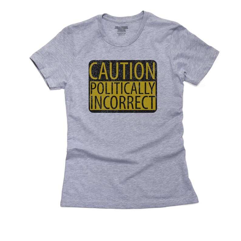 Caution Sign Politically Incorrect Funny Yellow Sign | Etsy