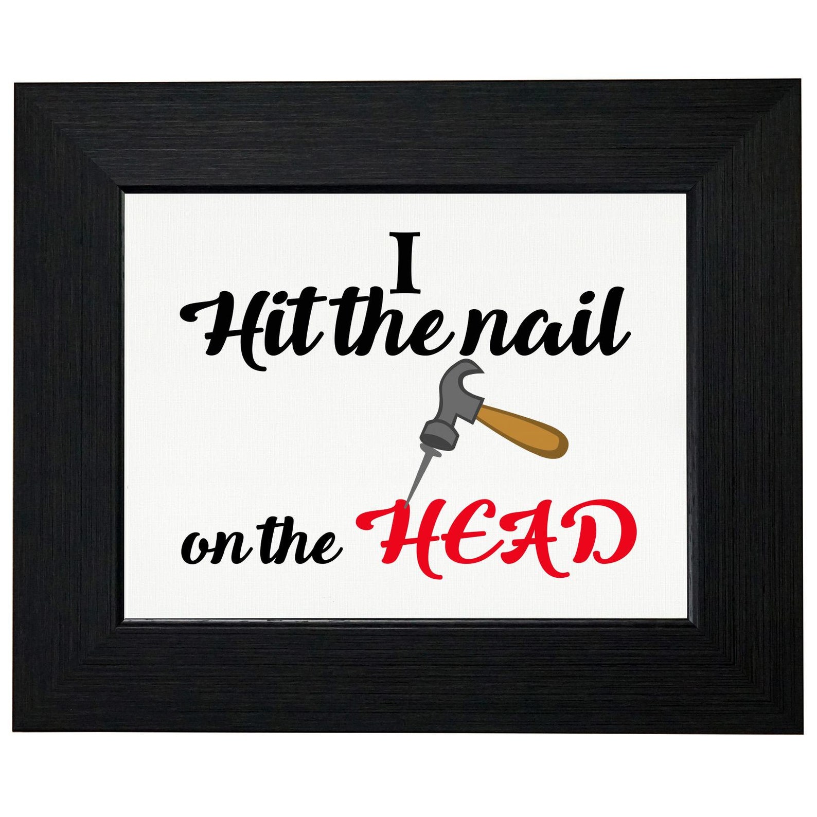 I Hit the Nail on the Head Funny Hammer and Nail Shirt - Etsy