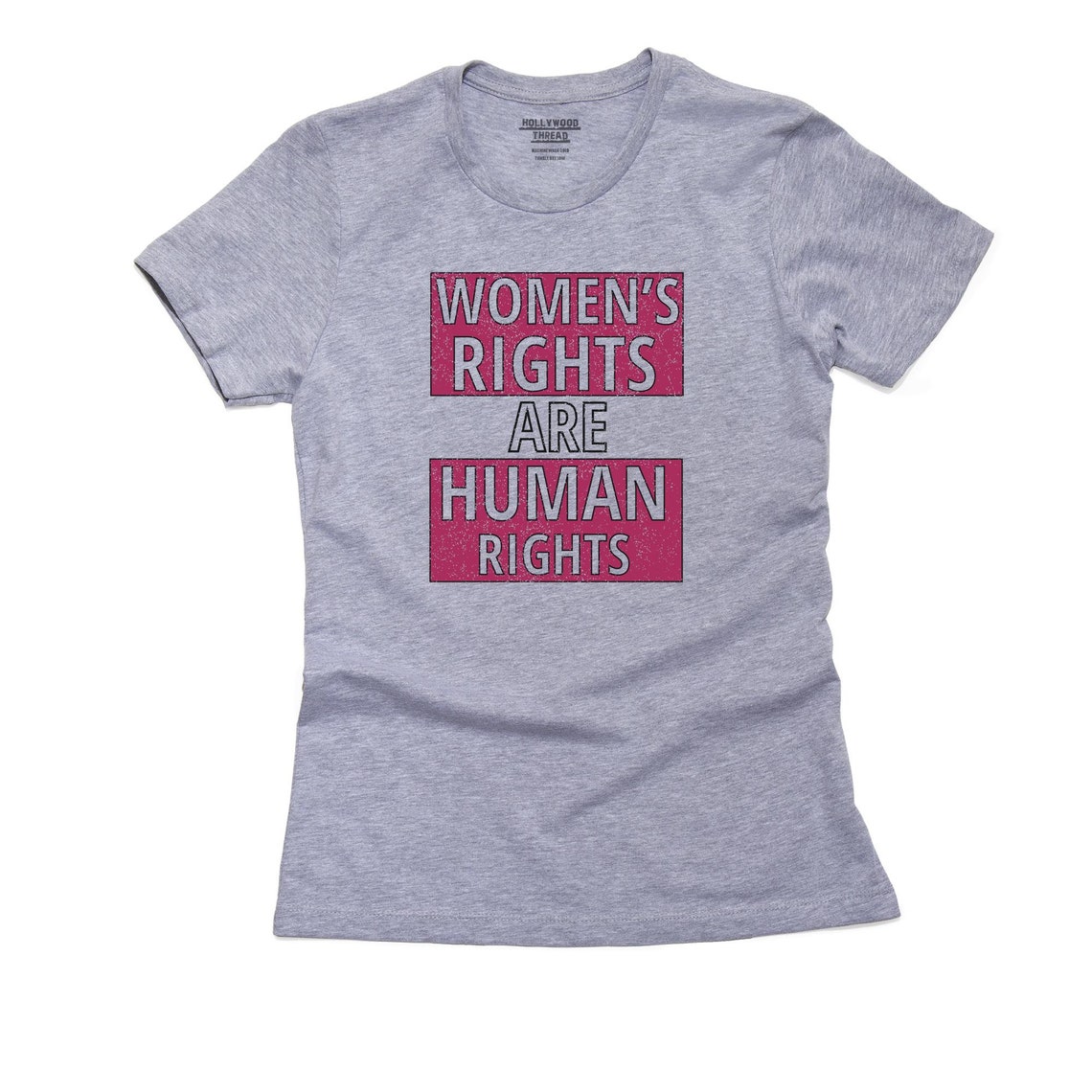 Women's Rights Are Human Rights Pink Shirt Pillow or - Etsy