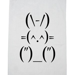 Emoticon Bunny Text Rabbit Texting Shirt Pillow or Towel - Etsy
