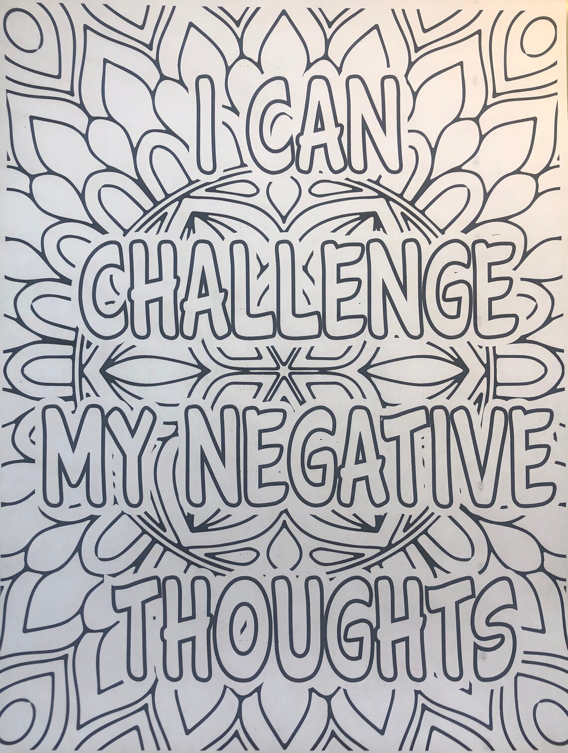 Printable Mental Health Affirmations Coloring Pages - Etsy