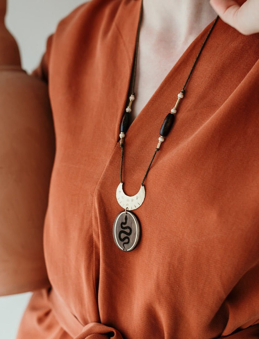 Talisman Necklace, Snake, Kundalini, Wisdom Necklace - Etsy