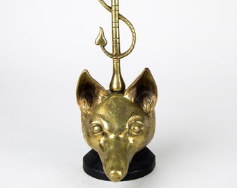 Antique Brass Fox - Etsy