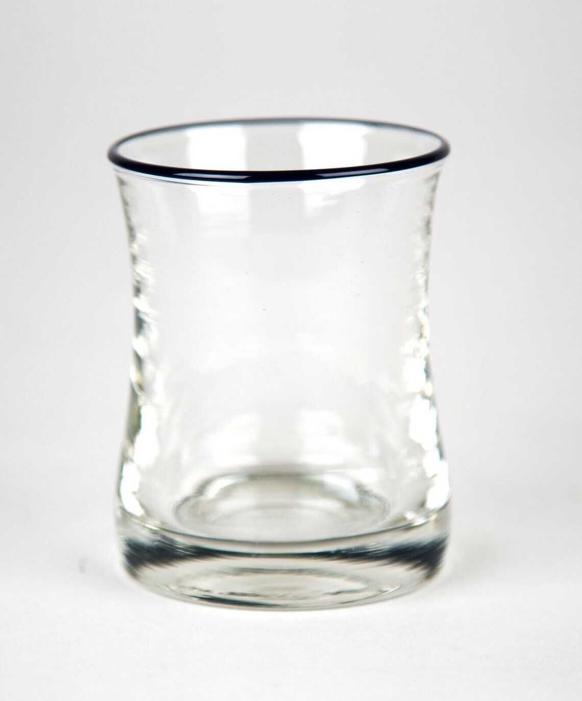 Vintage Cobalt Blue Rim Tumbler Glasses Set of 4 Glassware - Etsy