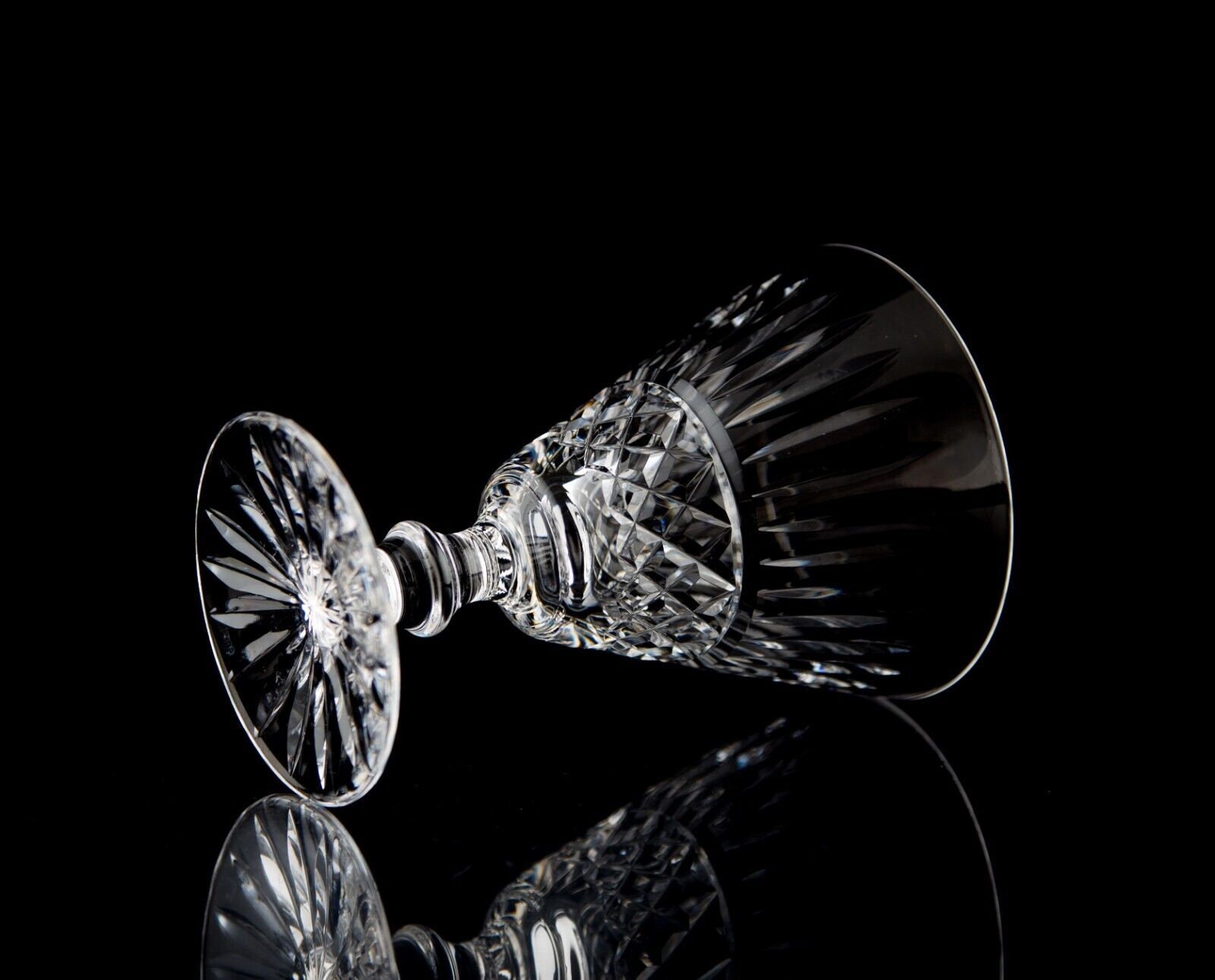 Waterford Tramore Water Goblet Glasses Set of 2 Vintage Crystal Signed ...