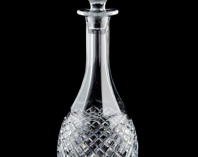 Vintage Cut Crystal Decanter & Stopper Elegant Barware - Etsy