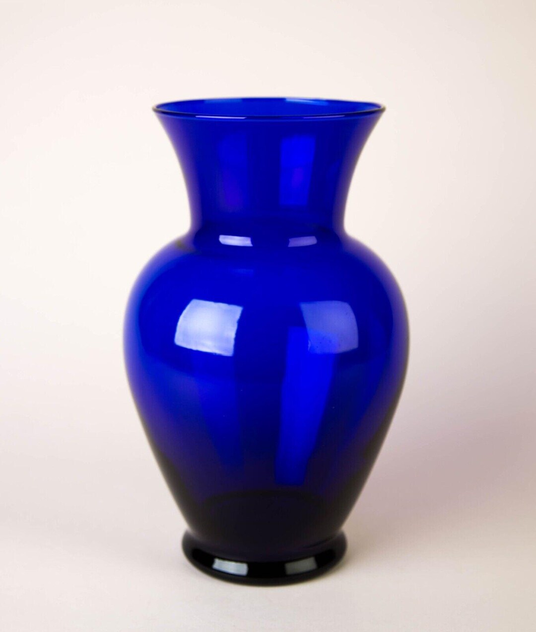Vintage Cobalt Blue Glass Large Baluster Vase 10.5" - Etsy