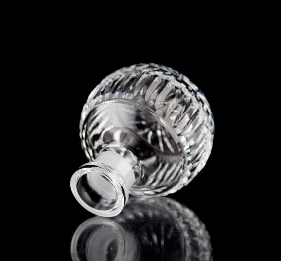 Waterford Vanity Round Perfume Bottle & Stopper Elega… - Gem