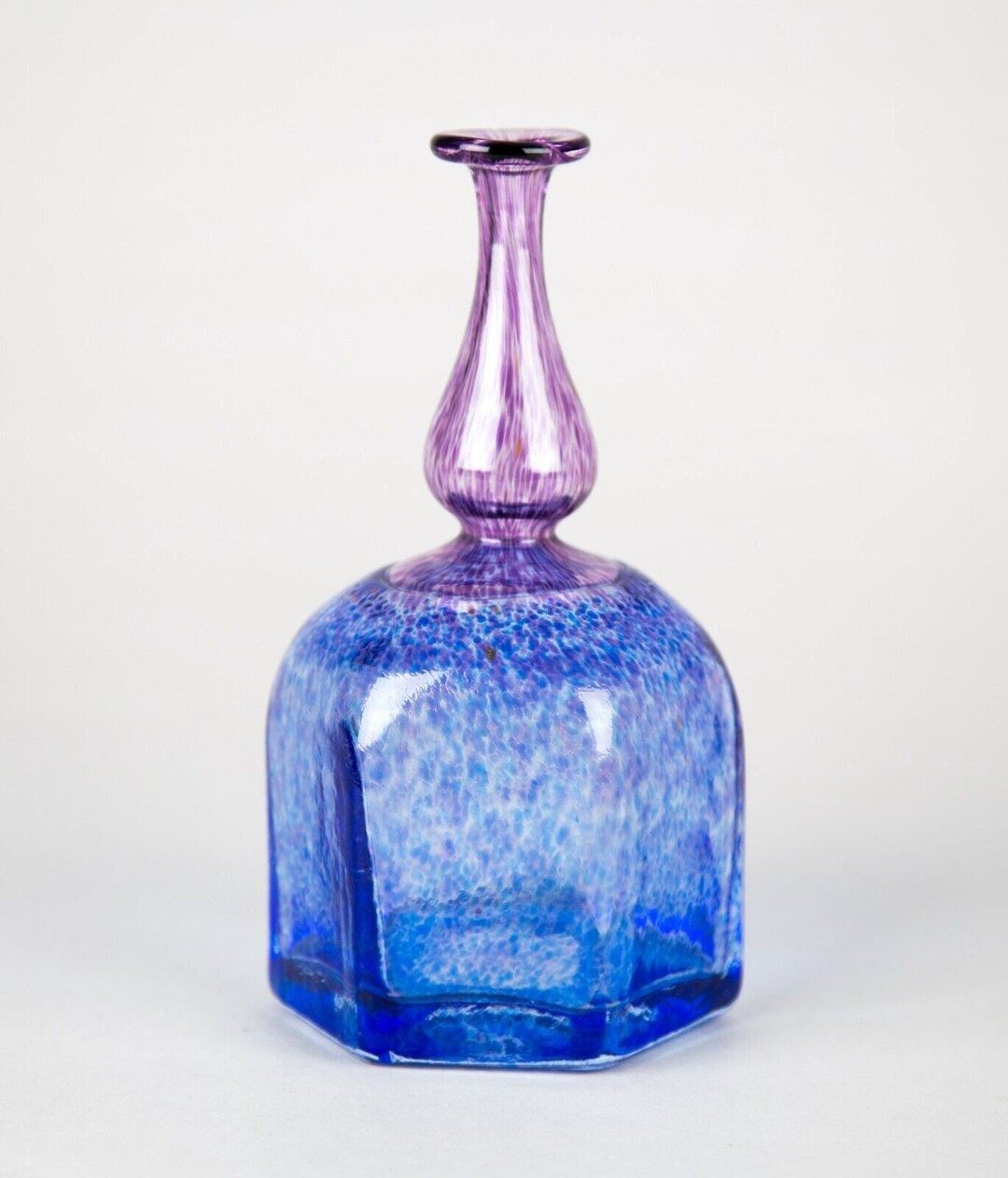 Kosta Boda Antikva Purple & Blue Glass Artist Collection Vase Signed B ...