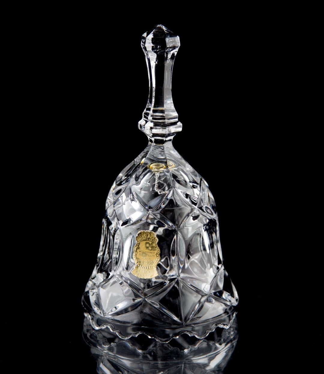 Imperlux Germany Cut Crystal Bell Elegant Vintage Clear Glass - Etsy