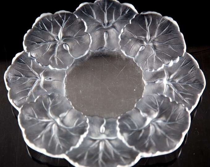 Lalique Honfleur Dessert Plate Saucer Underplate 6" Set of 2 Vintage ...