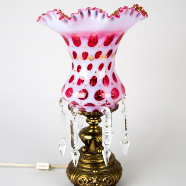 Cranberry Glass Shade - Etsy