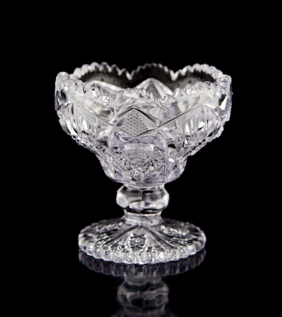 Imperial Glass 212 Clear Giftware Open Jam Jelly Compote Vintage ...