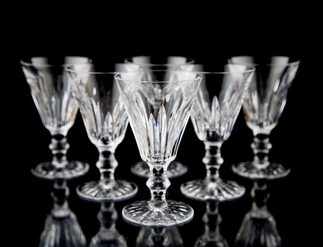 Waterford Eileen White Wine Glasses Set of 7 Elegant Vintage Crystal Stemware - Etsy