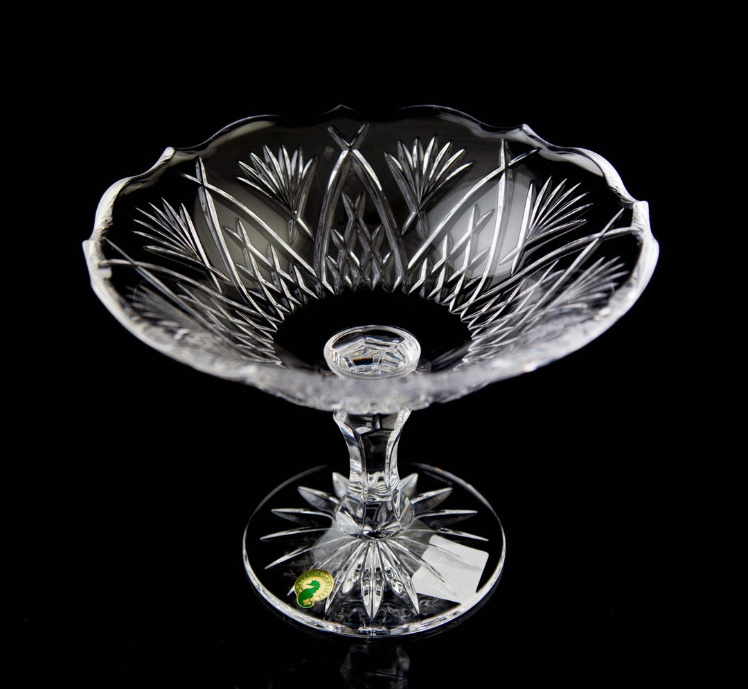 Waterford Dunmore Round Compote Elegant Vintage Crystal Signed - Etsy