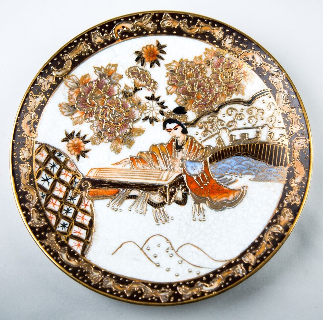 Vintage Satsuma Hand Painted Porcelain Plate Japan - Etsy