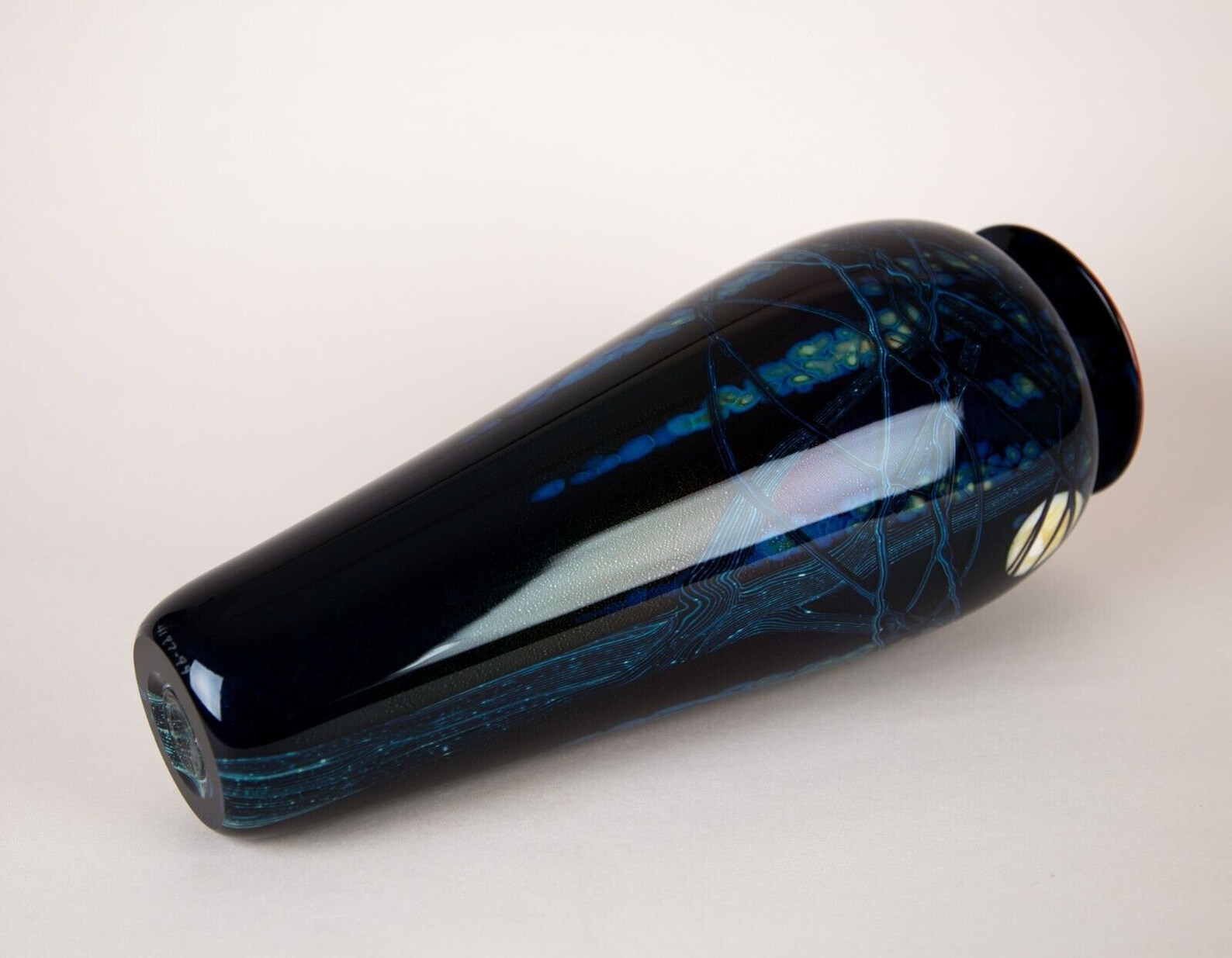 Rick Satava Wisteria Harvest Moon Art Glass Vase Large 14" Signed - Etsy