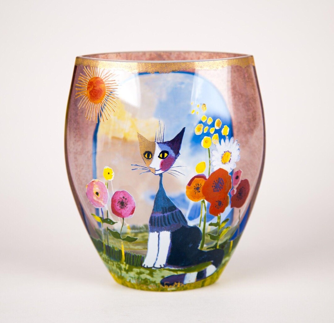 Goebel Rosina Wachtmeister Luce Solare Cat Vase Vintage Signed - Etsy 日本