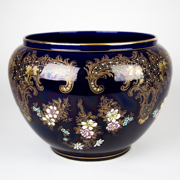 Cobalt Blue Planter - Etsy