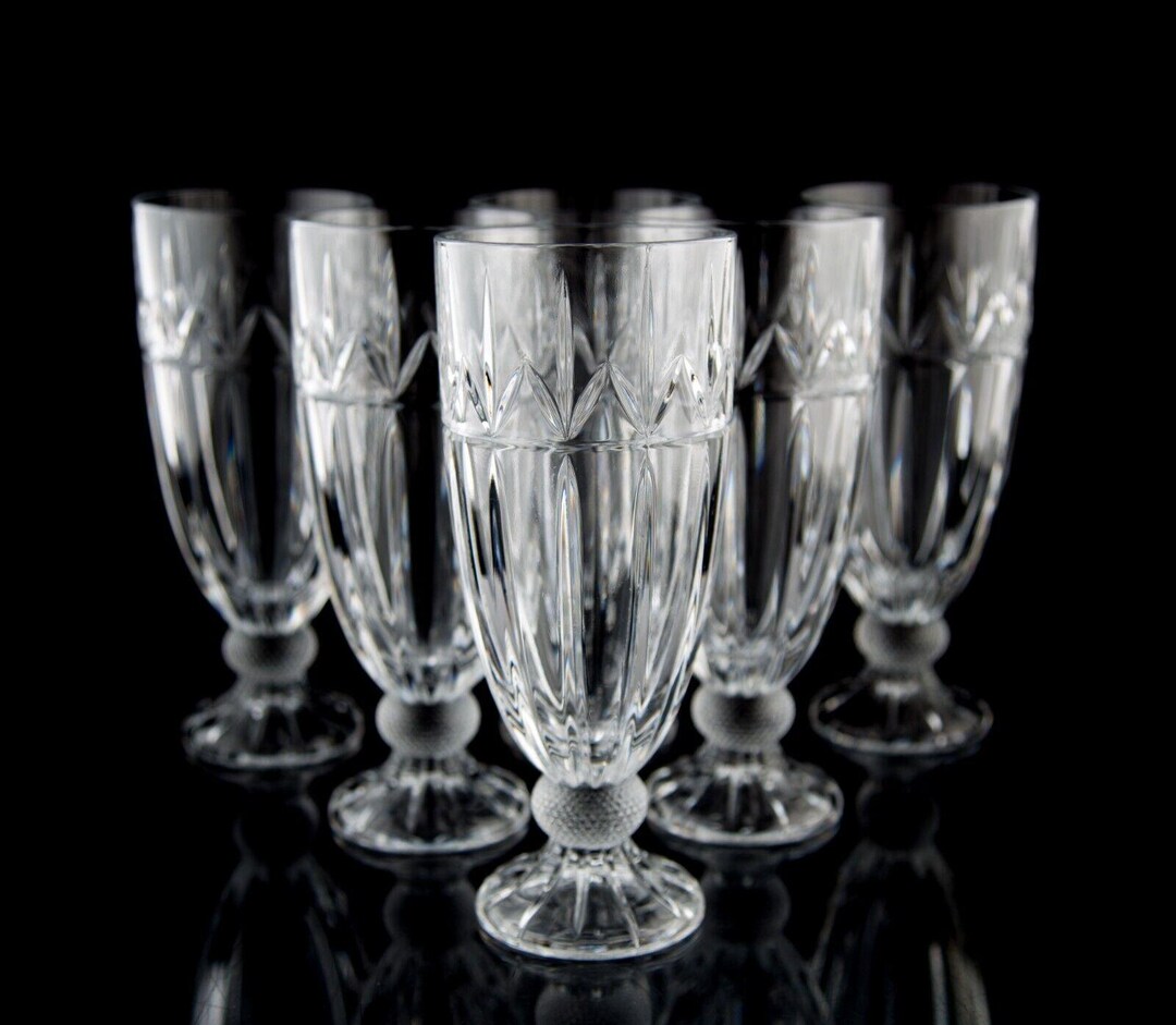 Godinger Olympia Iced Tea Goblet Glasses Set of 6 Elegant Drinkware - Etsy