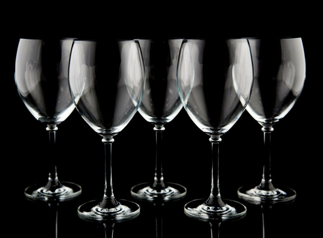 Schott Zwiesel Festival Wine Glasses Set of 5 Vintage Clear Plain ...