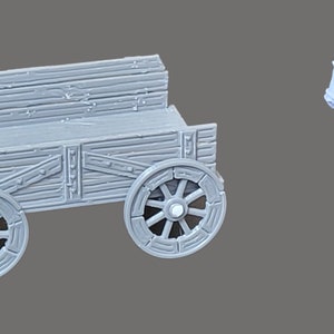 Cart and Wagon Set | Tabletop Terrain | D&D | Miniature | Scatter ...