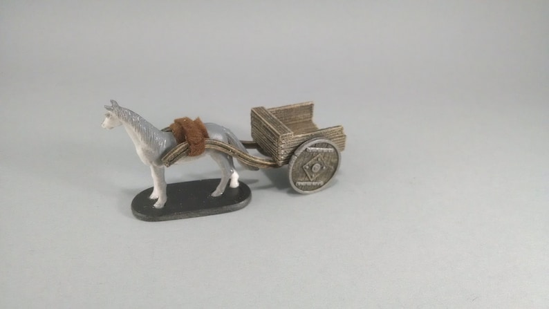 Cart and Wagon Set Tabletop Terrain D&D Miniature - Etsy