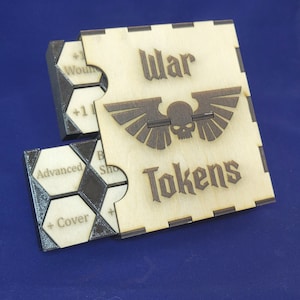 Ultimate Wargaming Token Set | 72 Double Sided Tokens | With Box | for ...