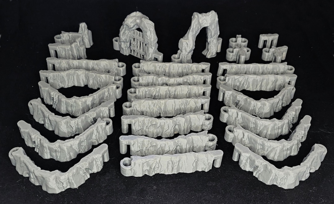 Dungeon Sticks Cavern Set 27pc Tabletop Terrain Miniature Wargaming Dnd ...