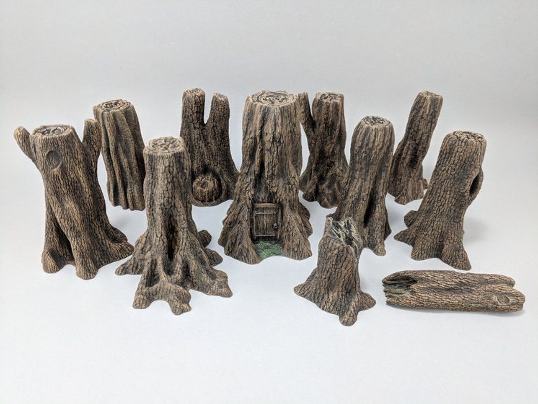Trees | Forest | Swamp Stump | Miniature Tabletop Terrain | D&D ...