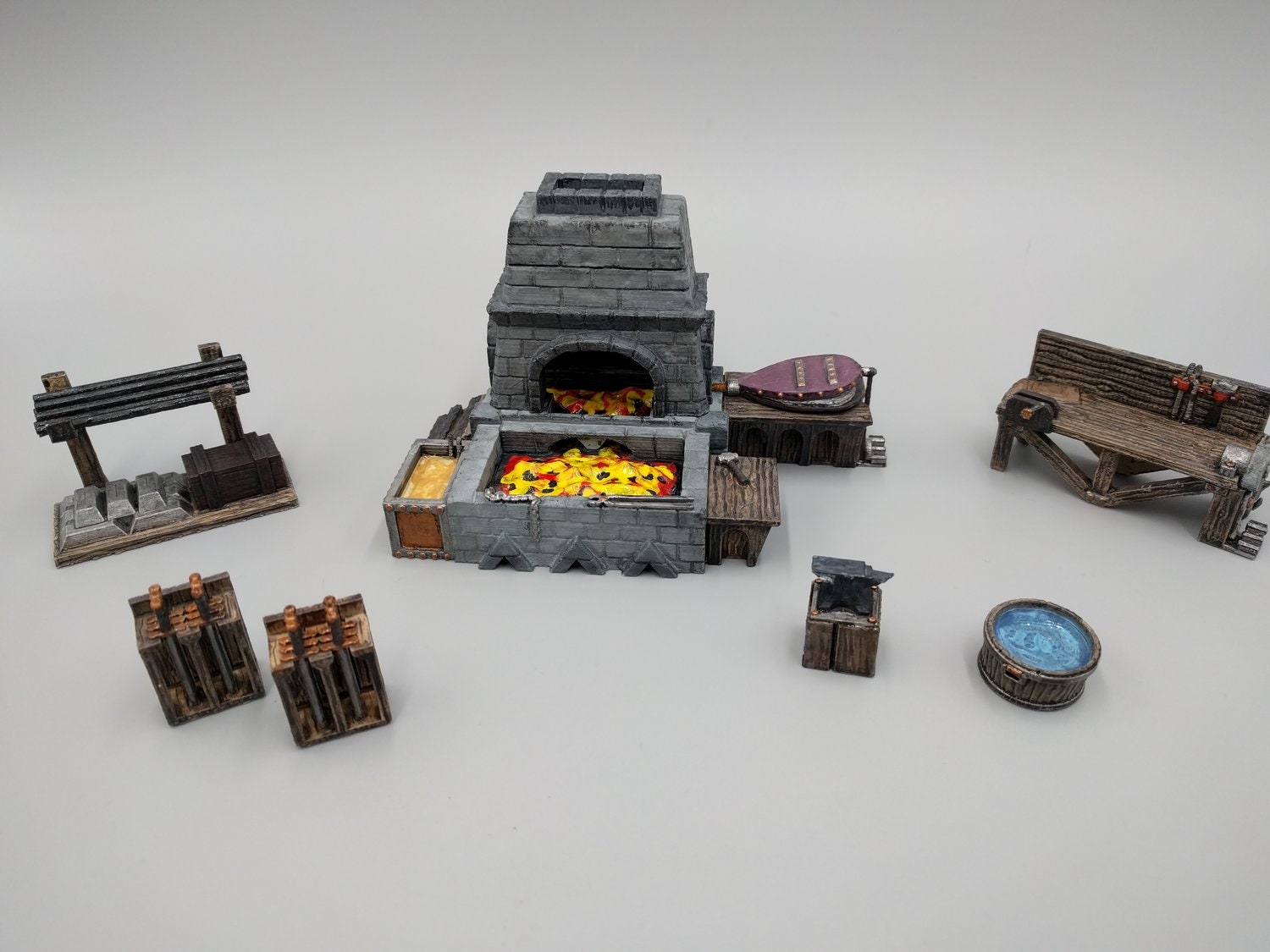 Blacksmith Forge Set | Tabletop Terrain | D&D | Pathfinder | Scatter ...