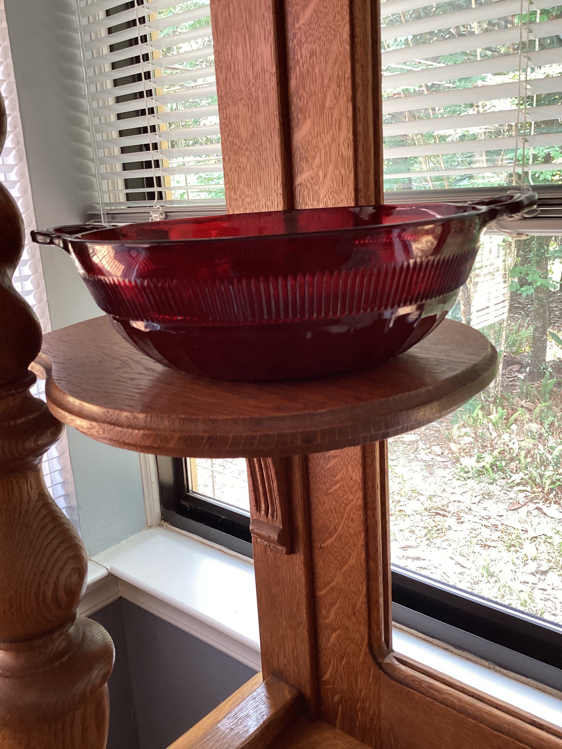 Royal Ruby Red Anchor Hocking Berry Bowl - Etsy