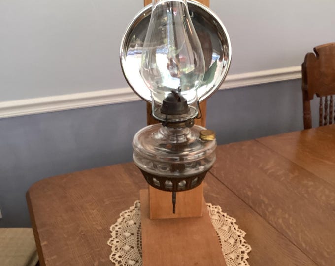 Wall Mounted Oil Lamp With Swing Arm and Reflector - Etsy