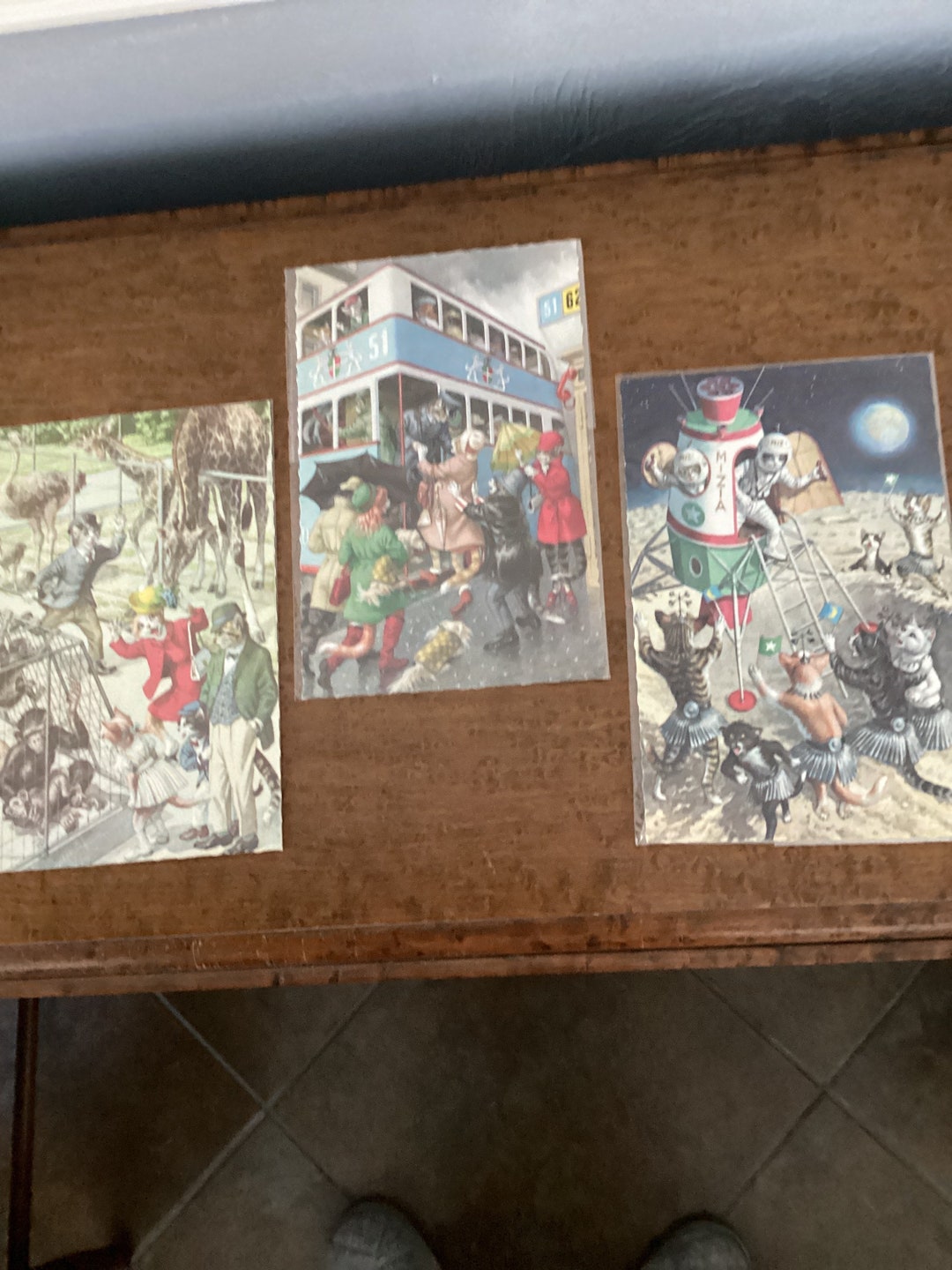 Mainzer Humanized Dressed Cats Postcards - Etsy