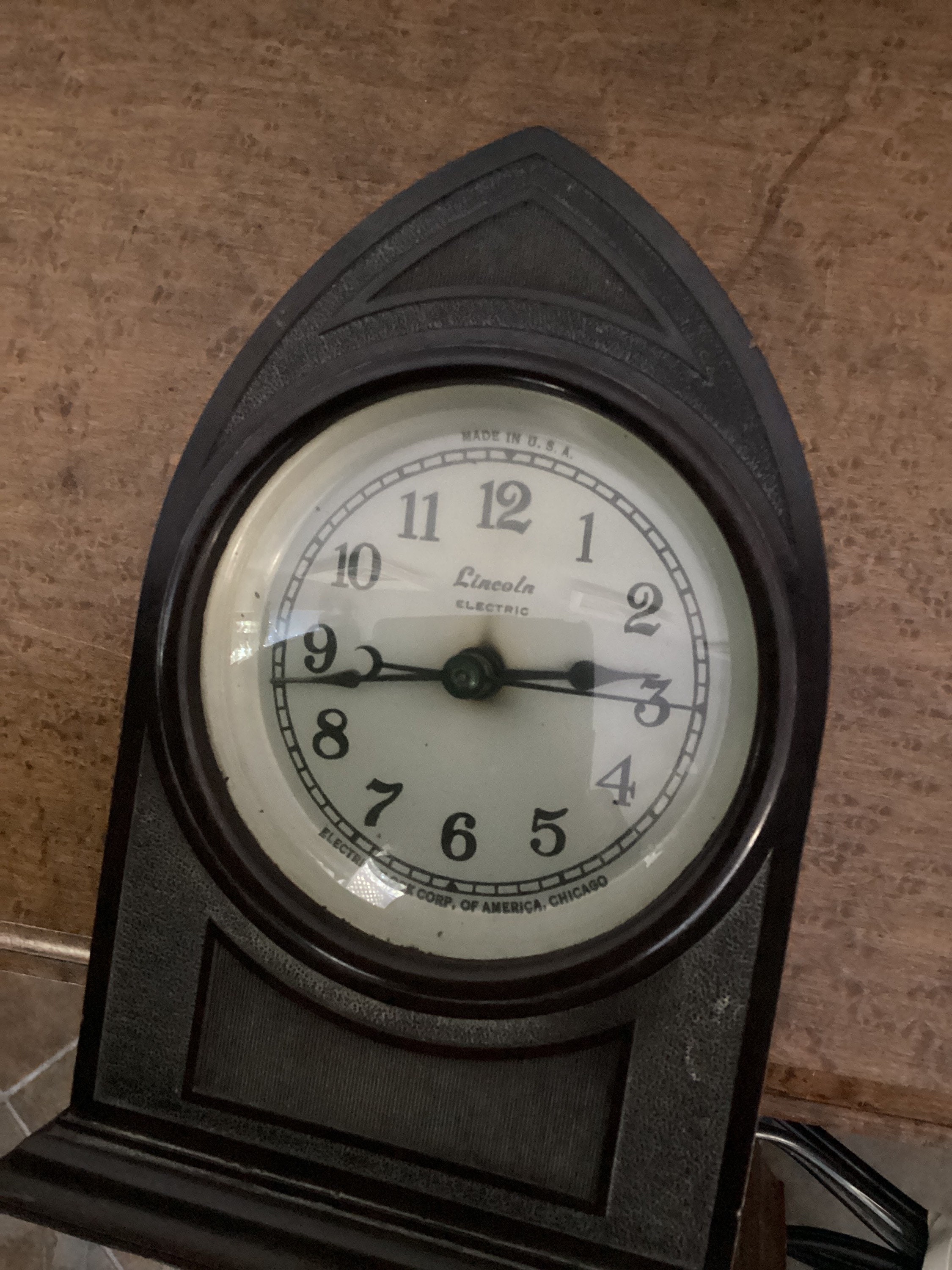 Bakelite Lincoln Electric Cathedral Clock - Etsy