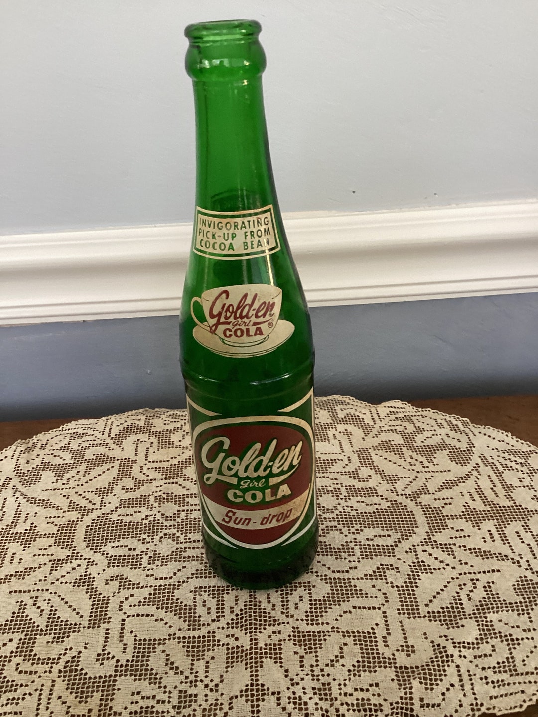 Golden Girl Cola Soda Bottle by Sun-drop. - Etsy