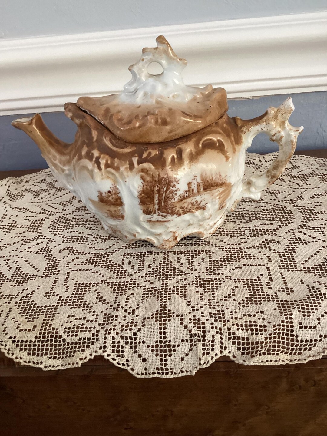 Victorian German Tea Pot - Etsy