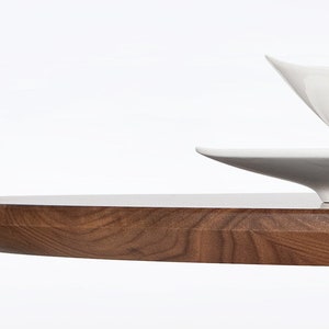 Round Coffee Table in Walnut "kapok" - Etsy