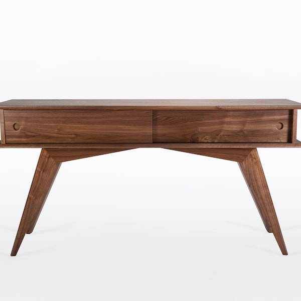 Walnut Entry Table - Etsy