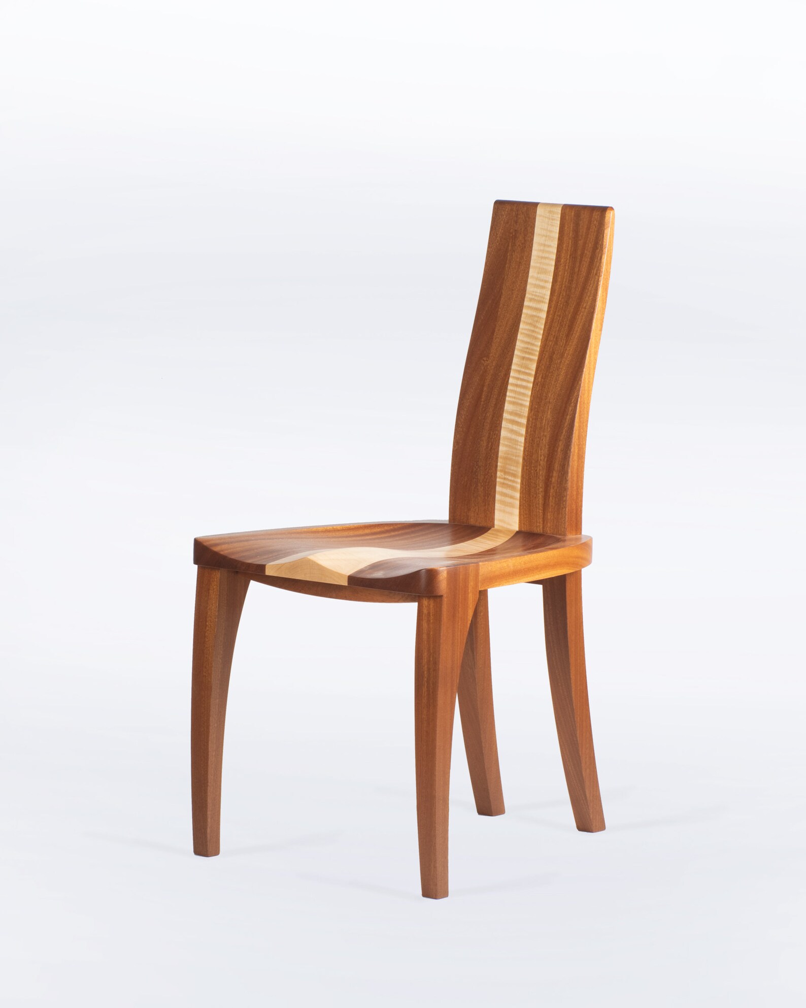 Modern Dining Chairs Handmade in Solid Mahogany and Maple - Etsy