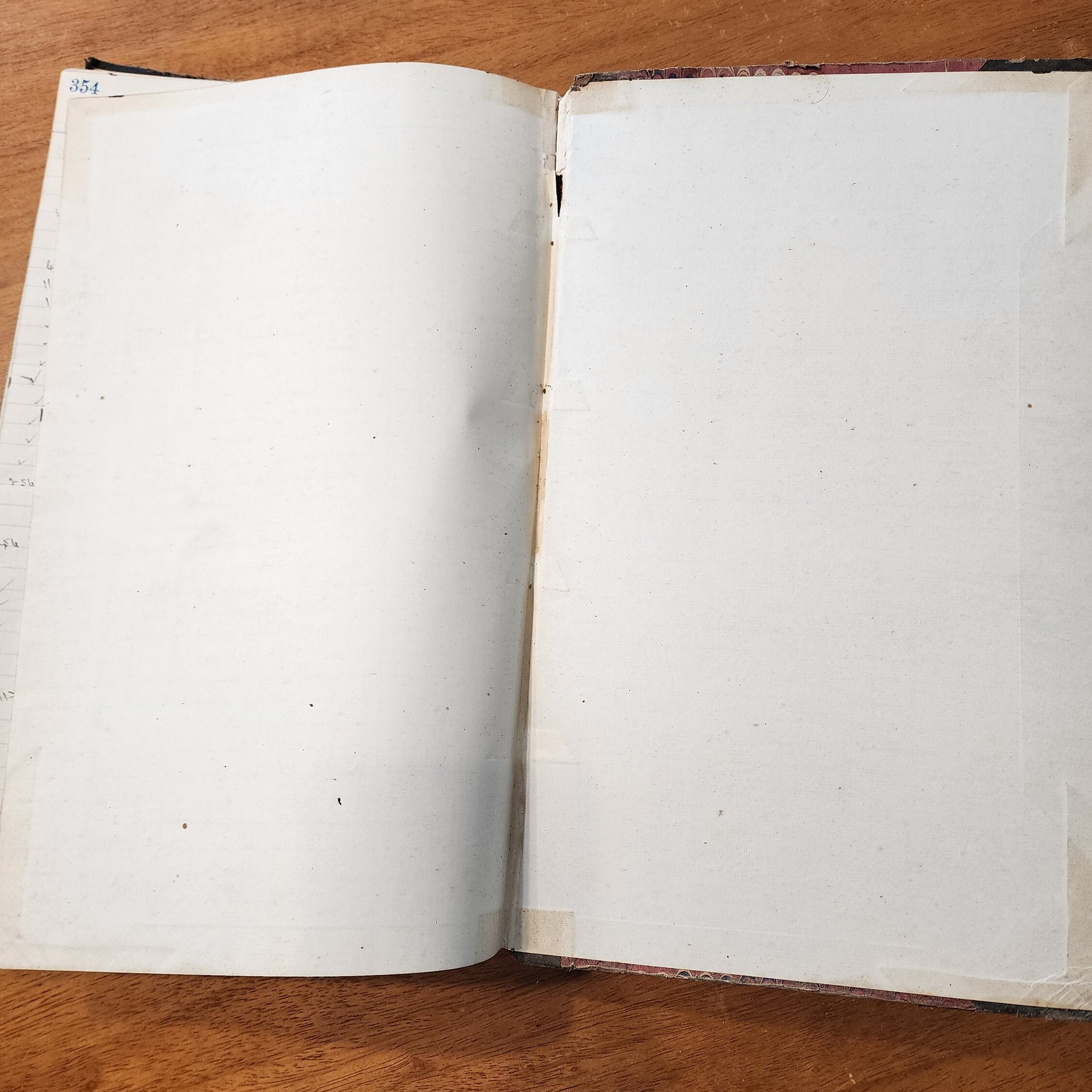 Old Antique Paper Ledger Book 19th Century Shop Accounts Handwritten ...